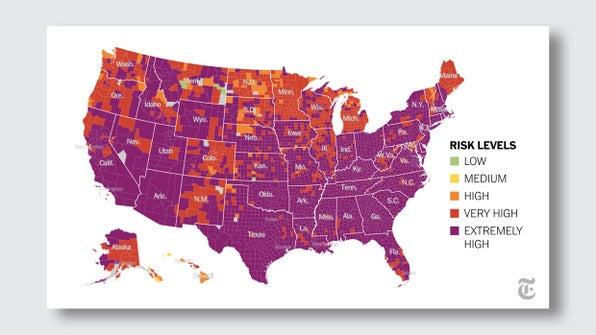 The 'New York Times'' new data tracker shows COVID-19 stats by county