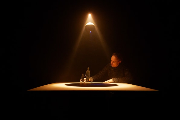 Studio Roosegaarde's massive light fixture could disinfect public spac