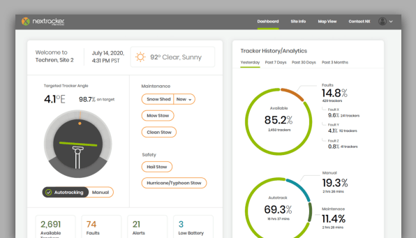 Nextracker protects solar panels from extreme weather