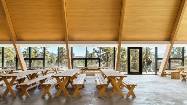 The sturdy A-frame cabin gets an upgrade
