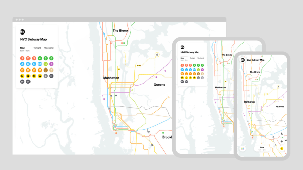 MTA's Live Subway Map is a modern design masterpiece