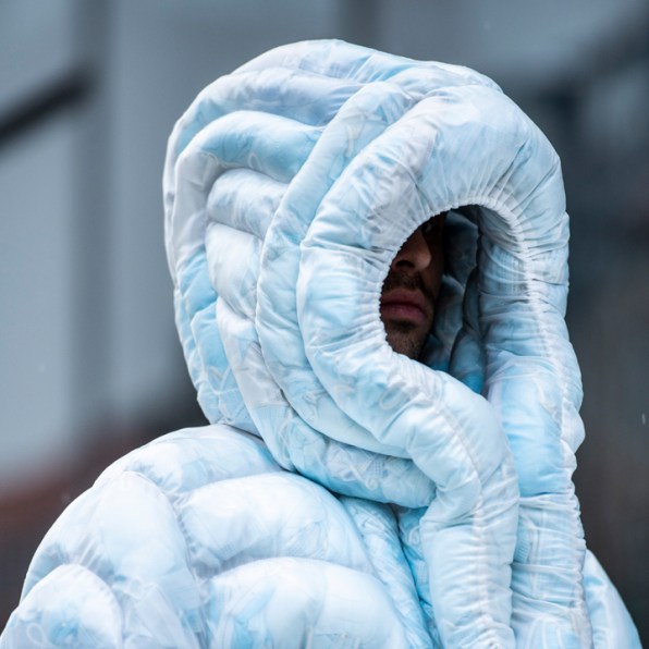 The wildly inventive way one designer used old face masks