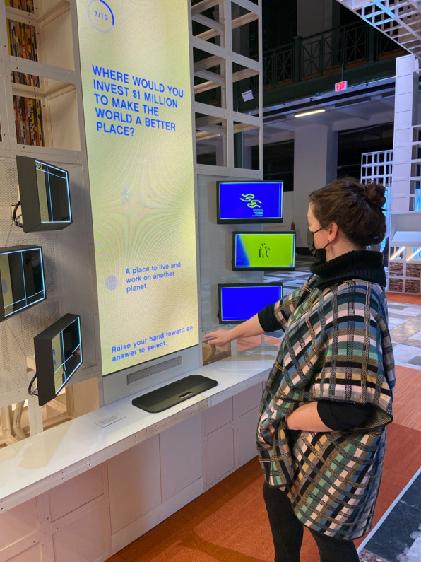 This new exhibition helps you visualize the future using gesture-contr