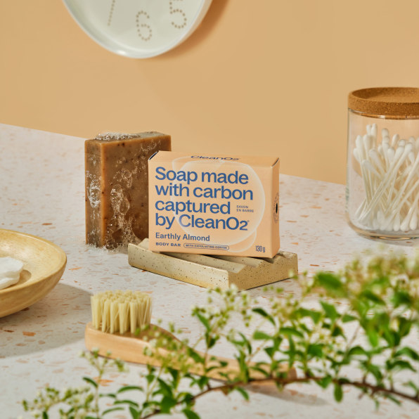 This big black box turns the CO2 emissions from a hot shower into soap