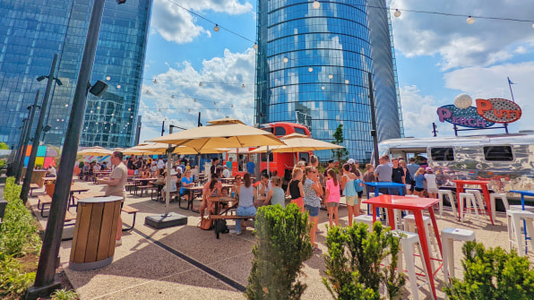 The shockingly fun amenity on the roof of Capital One's headquarters