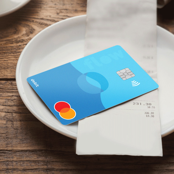 TAB Flow debit card gives you stocks for shopping at McDonald's, Amazo