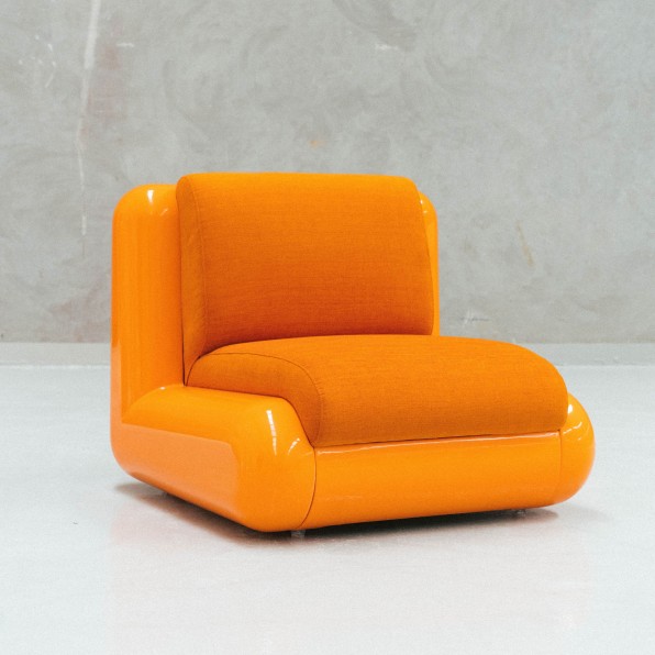 This mod armchair shares design DNA with London's iconic red buses