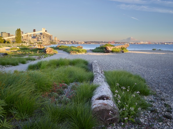 Expedia's new corporate headquarters includes a public beach and a cri
