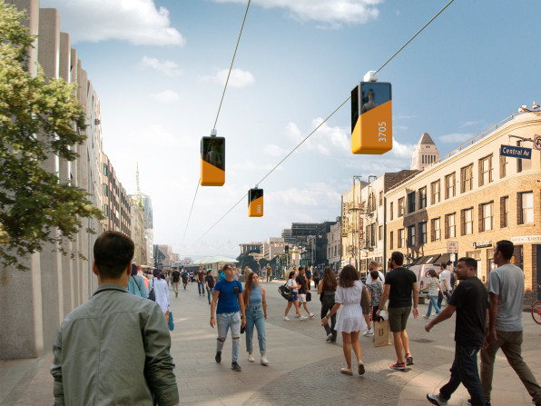 On-demand urban gondolas are a future vision for public transportation