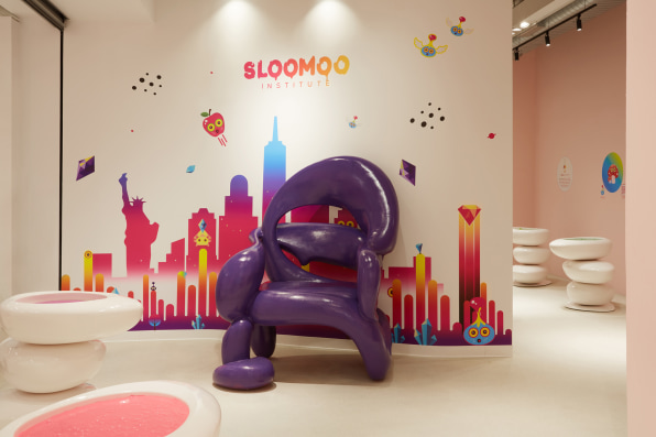 Slime-centric Sloomoo Institute is part play space part mental escape
