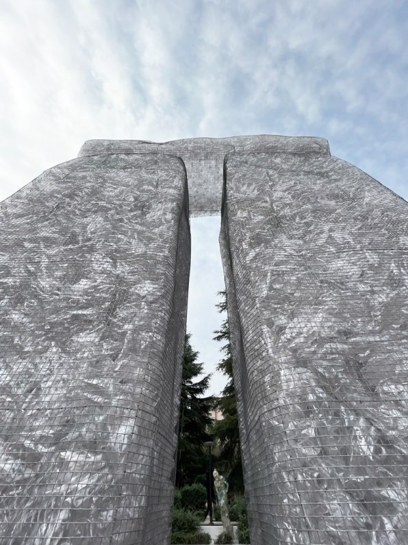 This unsettling "Plastic Monument" was modeled after Stonehenge