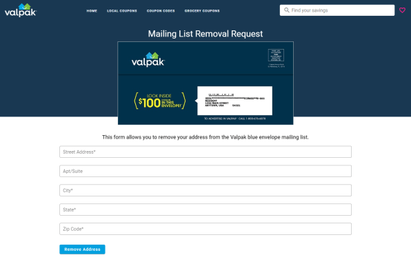 Stop junk mail, catalogs, and credit card offers