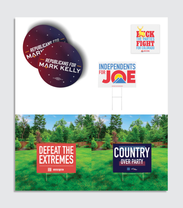 Moderate political candidates are embracing minimalism in the run up t