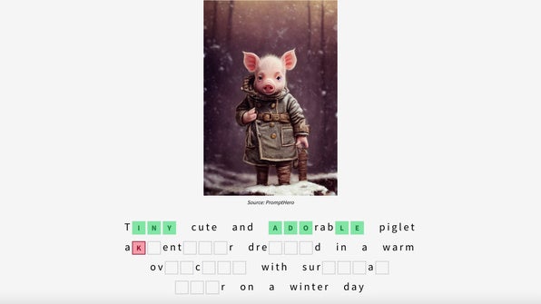 A new game lets you guess the prompt behind AI-generated images
