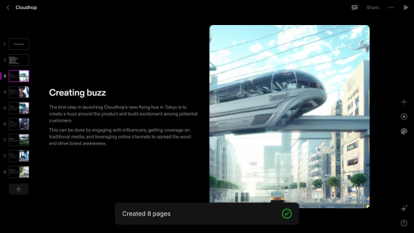 Presentation tool Tome launches AI to help make storytelling simpler