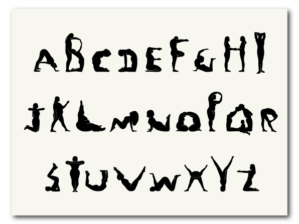 How to create a typeface out of body parts