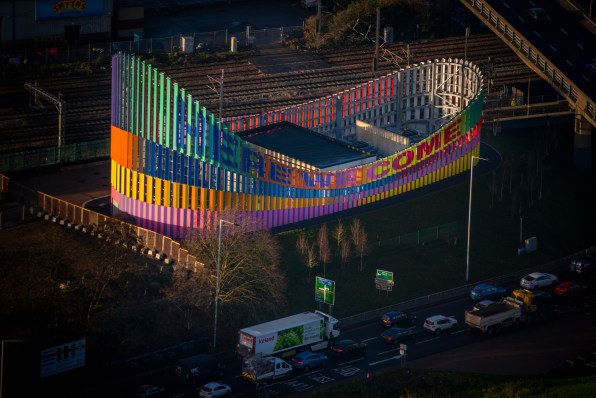 This boring power plant in North London is now a glorious work of art