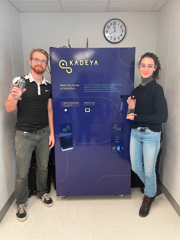 This vending machine's secret to reducing waste? A hidden dishwasher