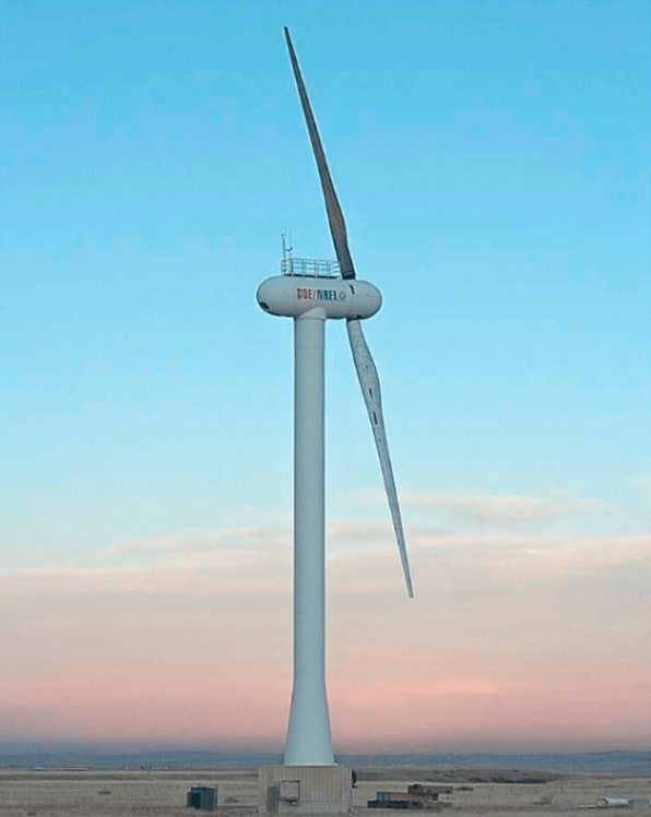 These palm-tree-inspired wind turbines are designed to bend in hurrica