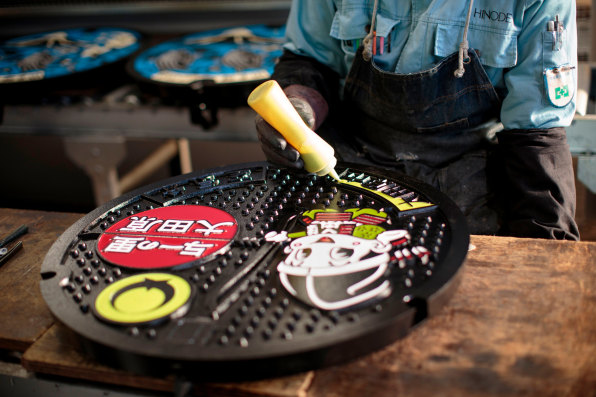Japanese manhole covers are works of art. Here's how they're made