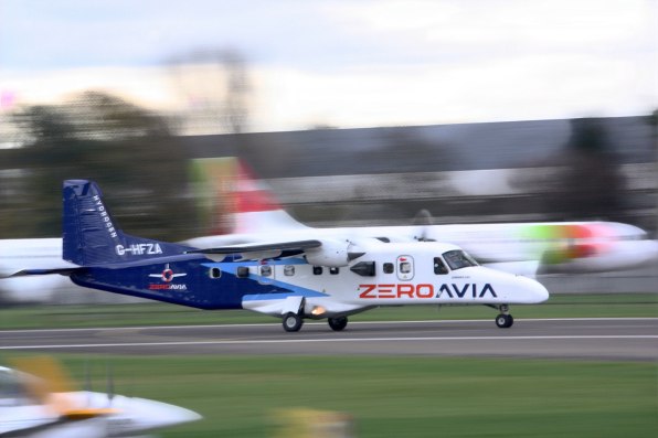 Zeroavia's hydrogen-electric powered 19-seater plane completes its fir