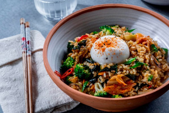 This poached egg has a perfectly runny yolk—and it's vegan
