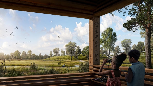 Houston covered its Memorial Drive highway with a park