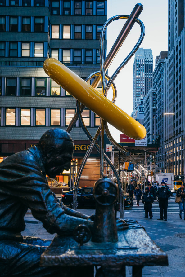 A clever redesign saved NYC's Button and Needle sculpture from collaps