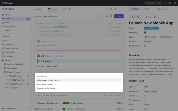 ClickUp goes beyond project management with new AI features