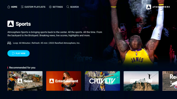 Atmosphere, out-of-home streaming TV, has new CEO, raises $65 million