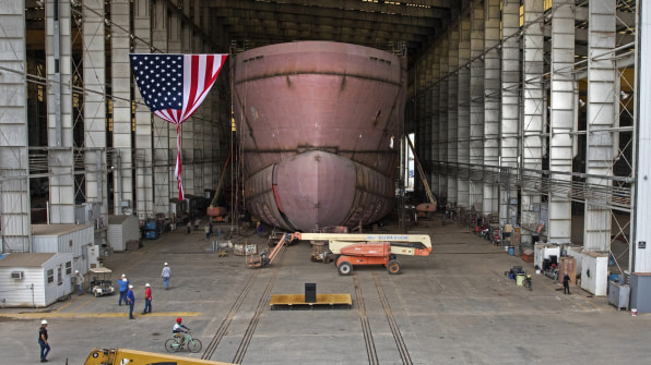 The 260-foot-long Eco Edison will house U.S. wind turbine technicians